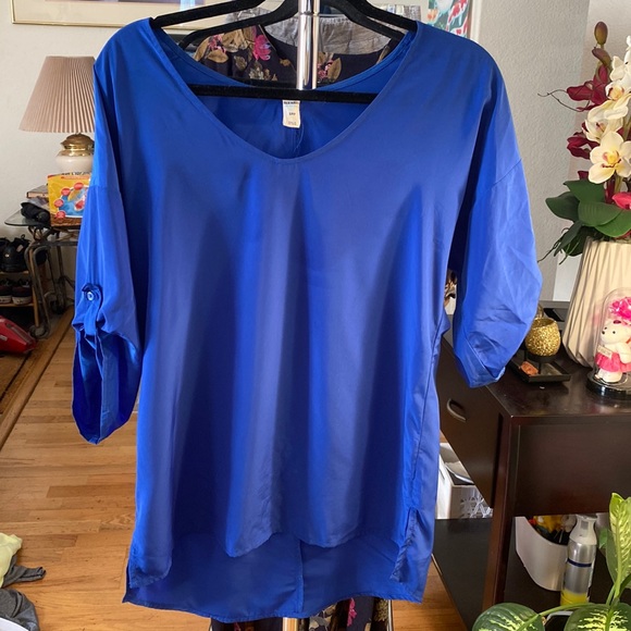 Old Navy | Tops | Ls Modern Vee Royal Rowena Shirt | Poshmark